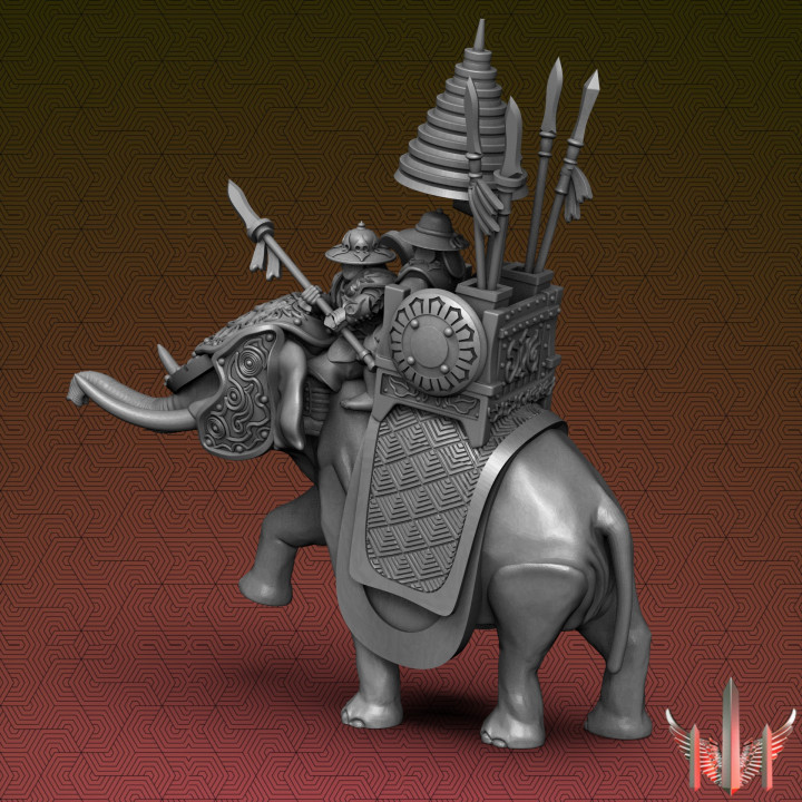 3D Printable War Elephant by Triple Spire Workshop