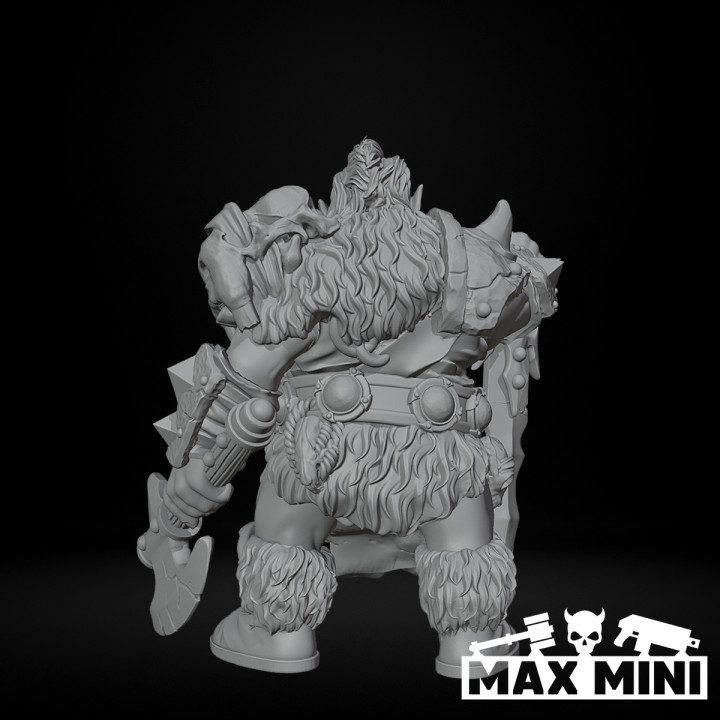 3D Printable Ogre Maneater Barbarian by Max Mini