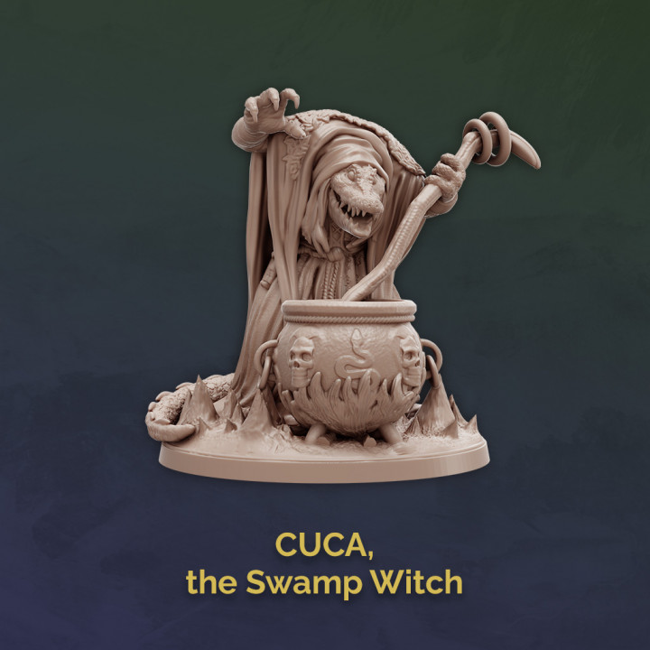 3D Printable Cuca, the Swamp Witch by Artificers_Mini