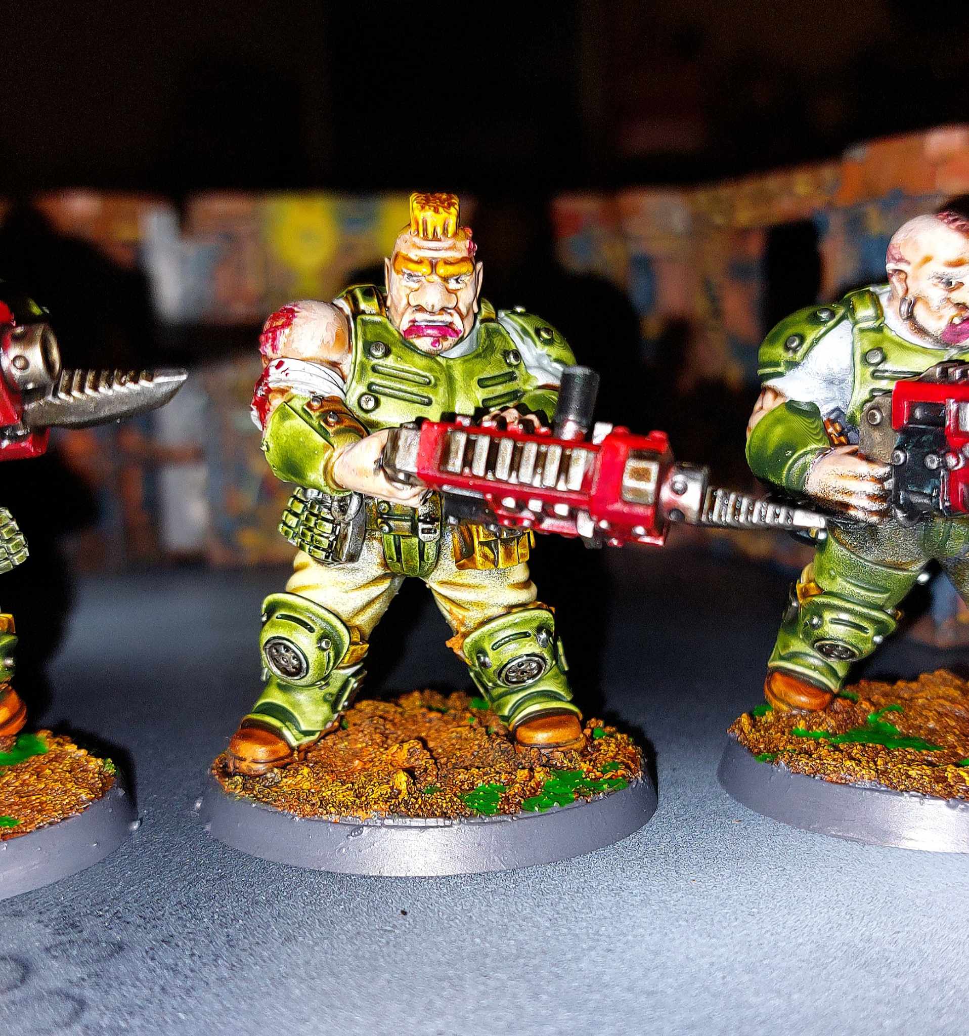 3D Printable Slave Ogres Clan with Leader x6 by Print Minis