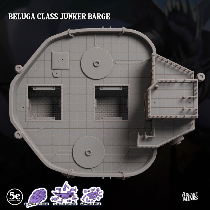3D Printable Airship - Beluga Class Junker Barge by Sordane Publishing