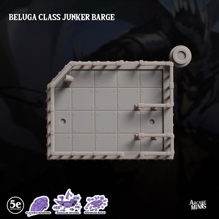 3D Printable Airship - Beluga Class Junker Barge by Sordane Publishing