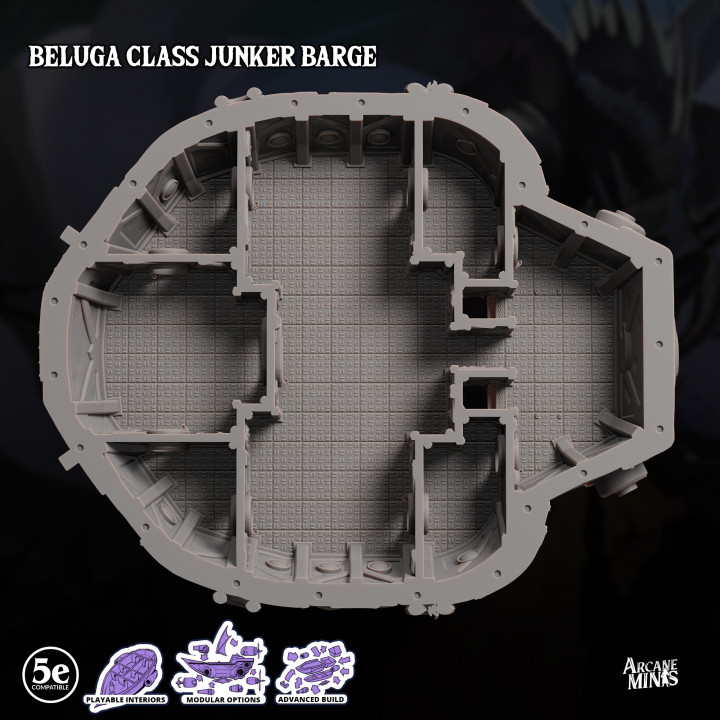 3D Printable Airship - Beluga Class Junker Barge by Sordane Publishing