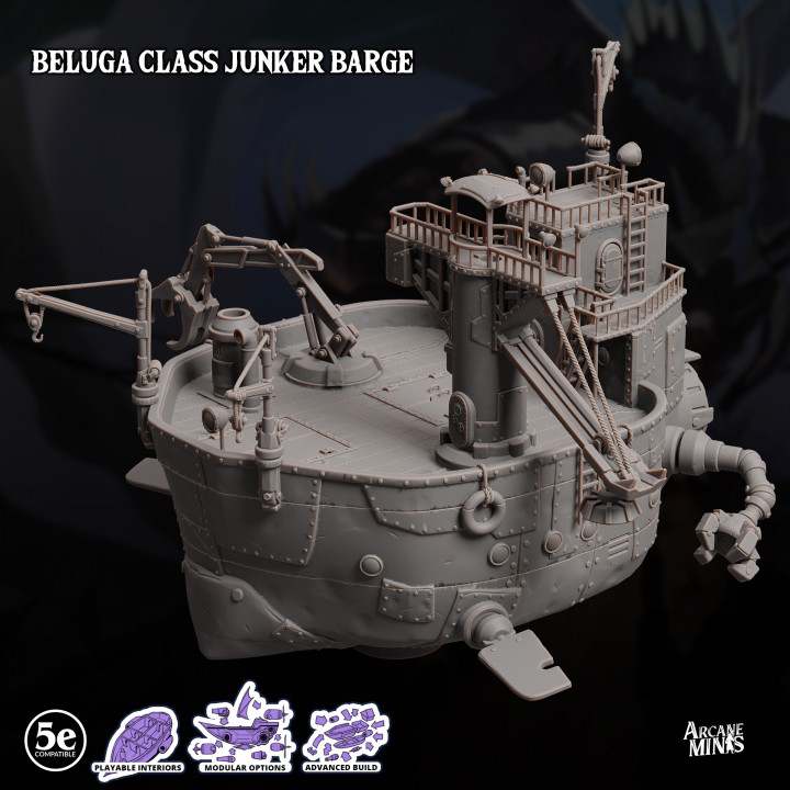 3D Printable Airship - Beluga Class Junker Barge by Sordane Publishing