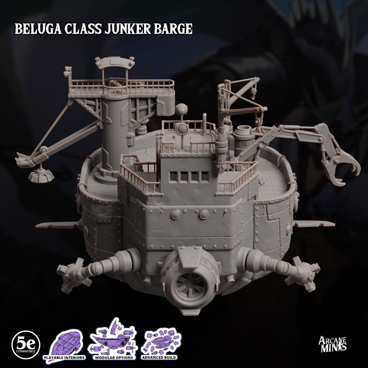 3D Printable Airship - Beluga Class Junker Barge by Sordane Publishing