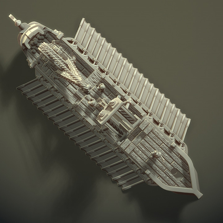 3D Printable Thalassa: Siege Commissioned Barge Auxiliary Ship by ...