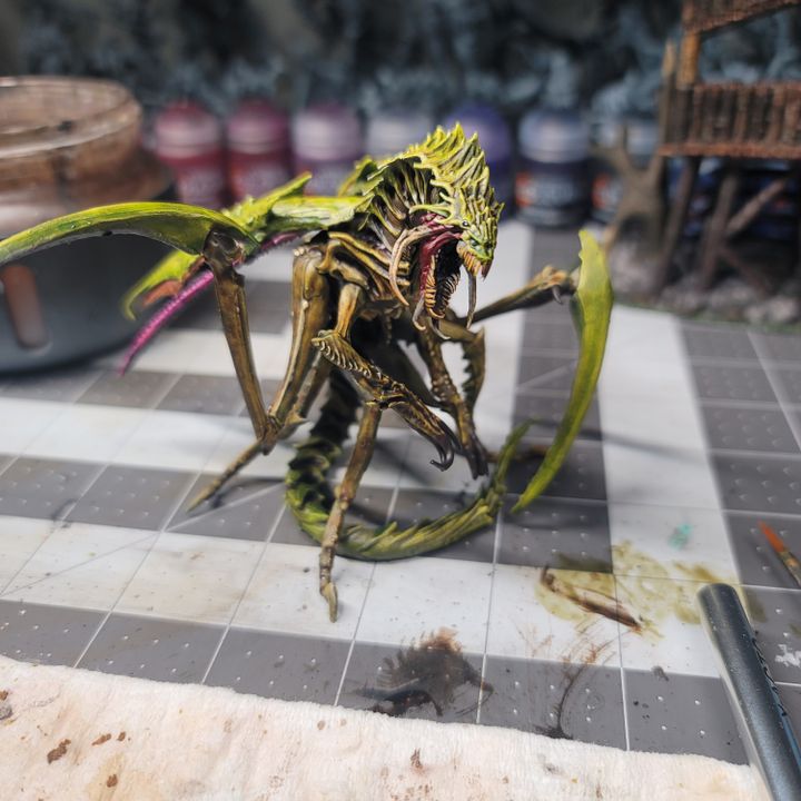 3D Print of Insectoid Dragon (2023 new pose(2)) by davidlariviere