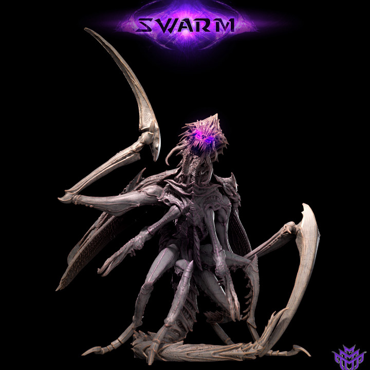 3D Printable Insectoid Dragon (2023 new pose(2)) by Mini Monster Mayhem