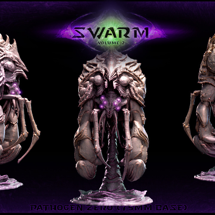 3D Printable Pathogen Zero (Pose 1 of 3) by Mini Monster Mayhem