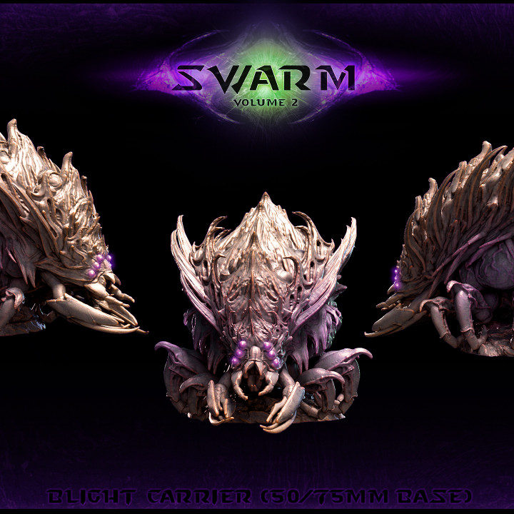 3D Printable Blight Carrier (Pose 3 of 3) by Mini Monster Mayhem