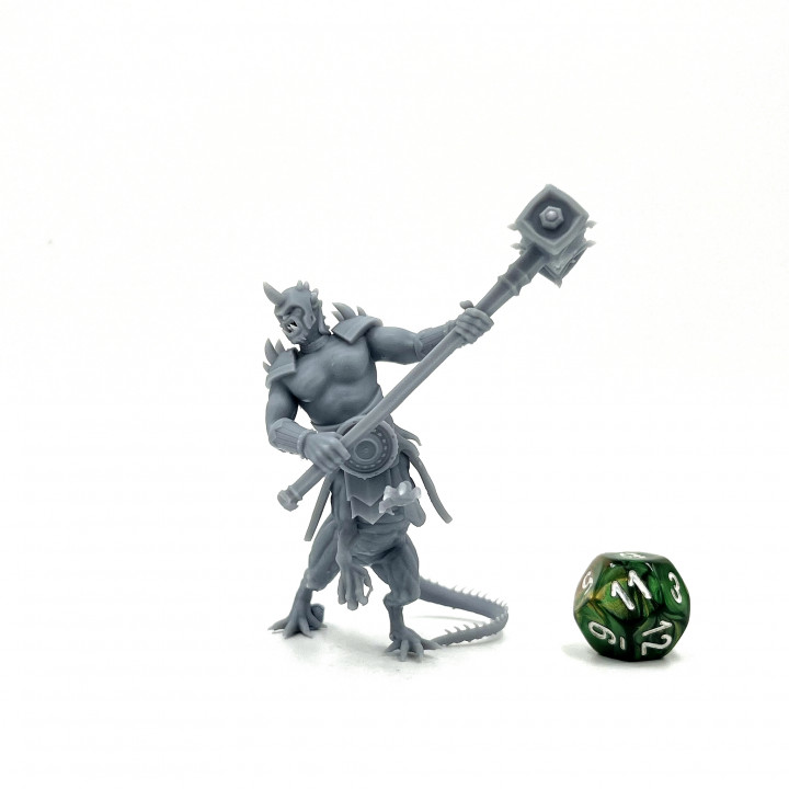 3D Printable Dragon Ogre Hammer Crusher by 2moronic miniatures