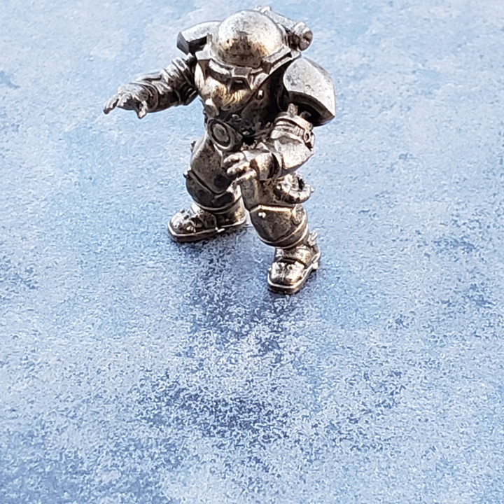 3D Printable 28mm Dwarf Mech-The Burrows Ripper Special by John Bear Ross