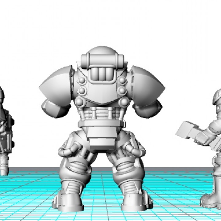 3D Printable 28mm Dwarf Mech-The Burrows Ripper Special by John Bear Ross
