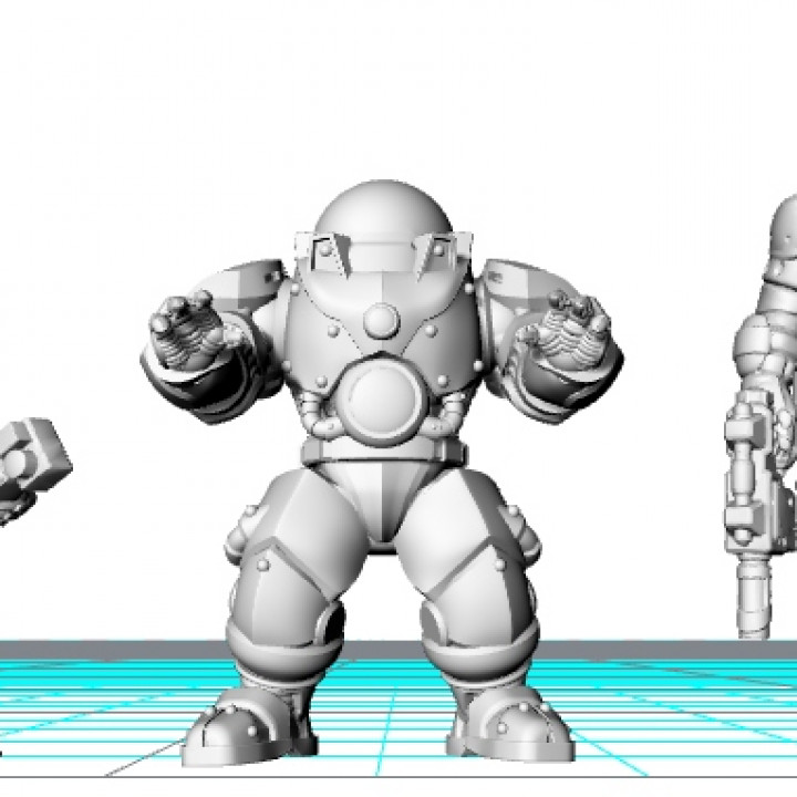 3D Printable 28mm Dwarf Mech-The Burrows Ripper Special by John Bear Ross