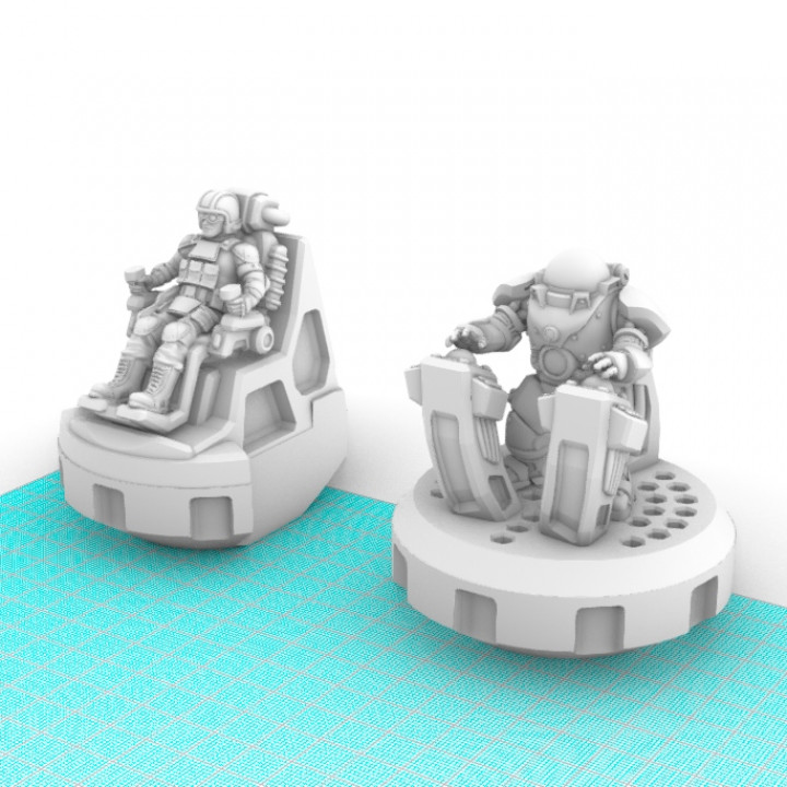 3D Printable 28mm Dwarf Mech-The Burrows Ripper Special by John Bear Ross