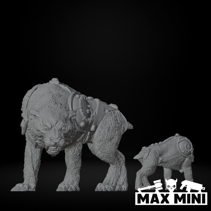 3D Printable Sabercats by Max Mini