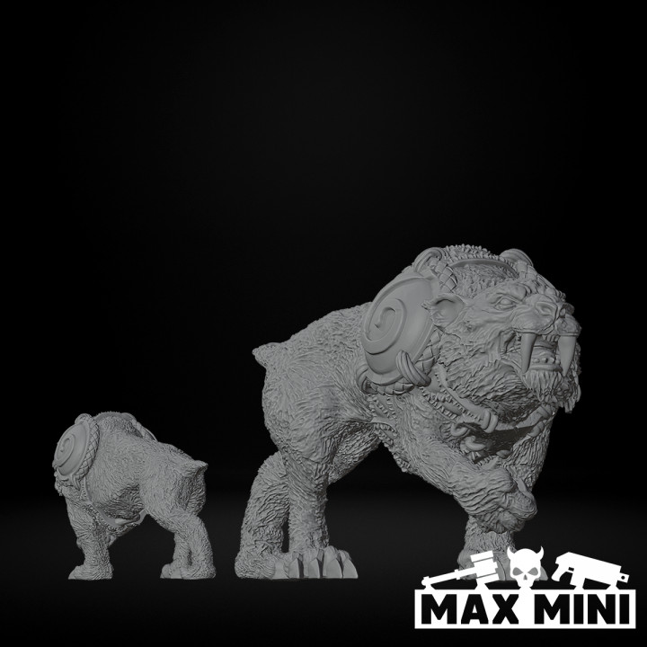 3D Printable Sabercats by Max Mini