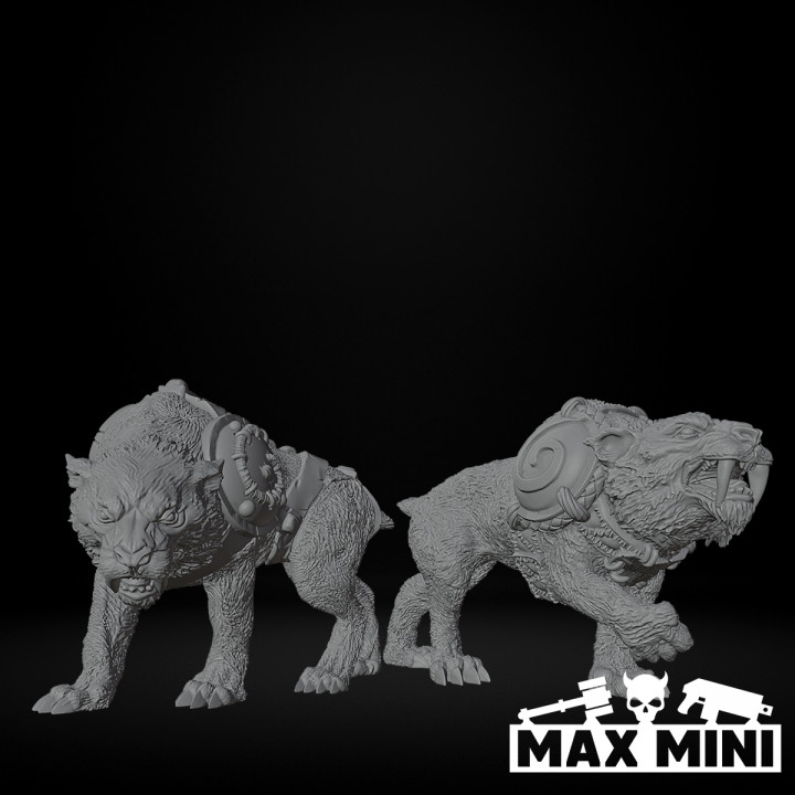 3D Printable Sabercats by Max Mini