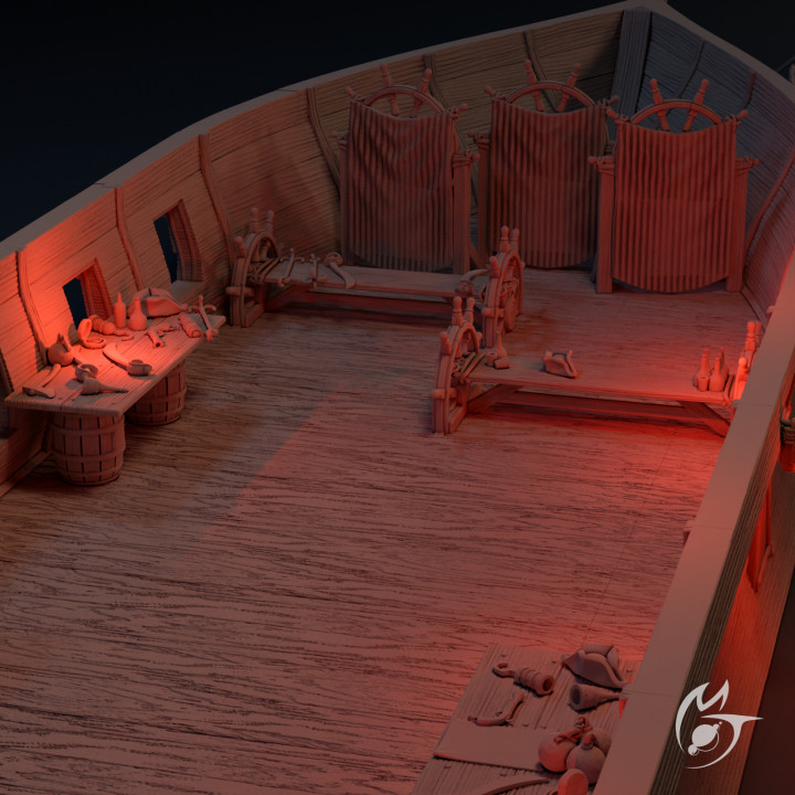 3D Printable The Pirate Hall Bundle - modular OpenLOCK terrain by ...