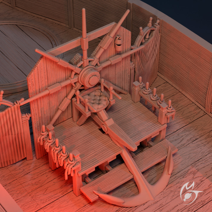 3D Printable The Pirate Hall Bundle - modular OpenLOCK terrain by ...