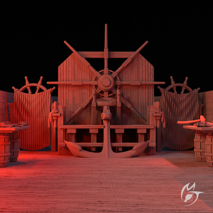 3D Printable The Pirate Hall Bundle - modular OpenLOCK terrain by ...