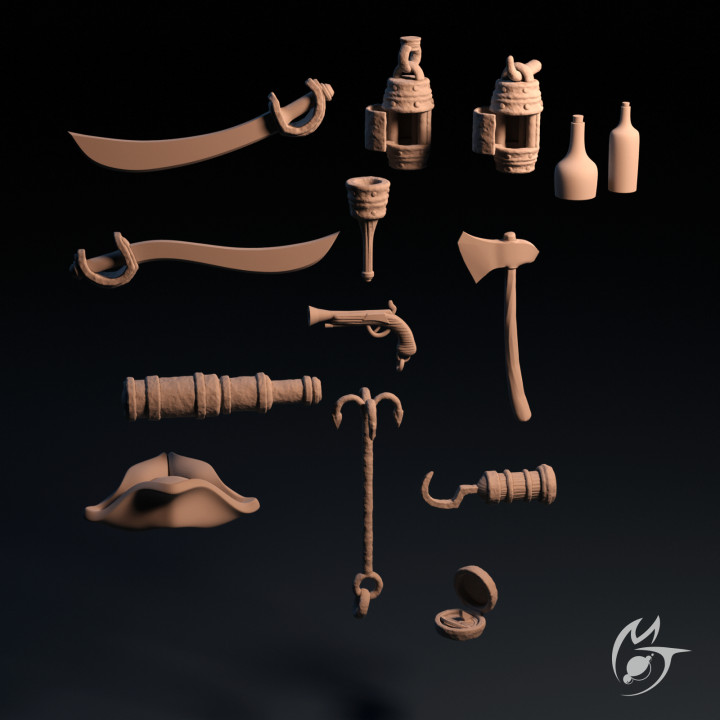 3D Printable The Pirate Hall Bundle - modular OpenLOCK terrain by ...