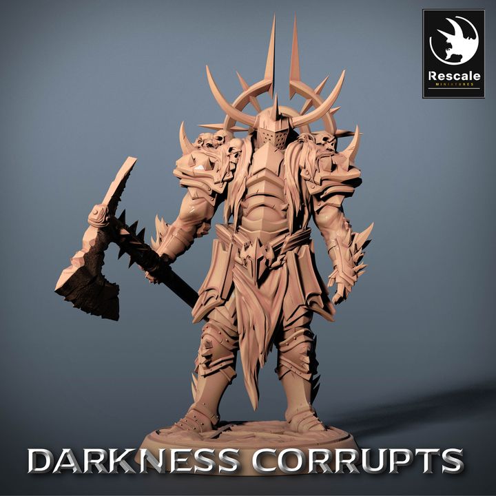 3D Printable Pack Darknight Axe by Rescale Miniatures