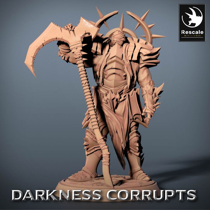 3D Printable Pack Darknight Scythe by Rescale Miniatures