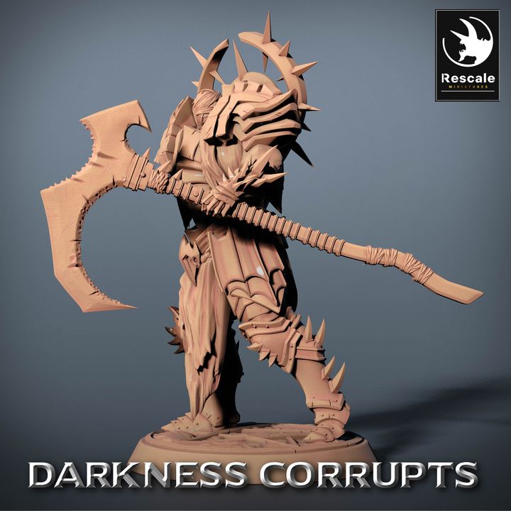 3D Printable Pack Darknight Scythe by Rescale Miniatures