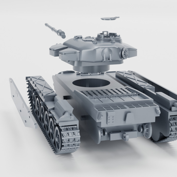 3D Printable Medium Tanks Centurion Mk.3 + Centurion Mk.10 (post WW2 ...