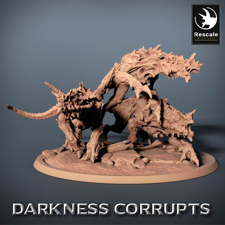 3D Printable Hellhound Squad by Rescale Miniatures