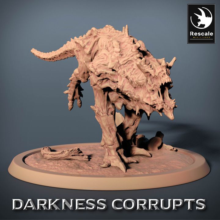 3D Printable Hellhound Run by Rescale Miniatures