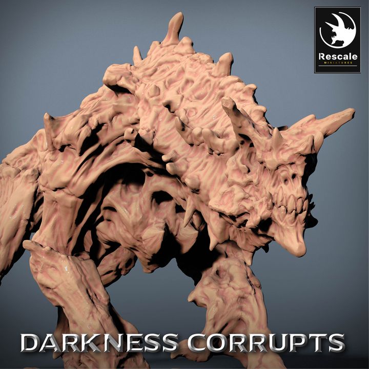 3D Printable Hellhound Tracking by Rescale Miniatures