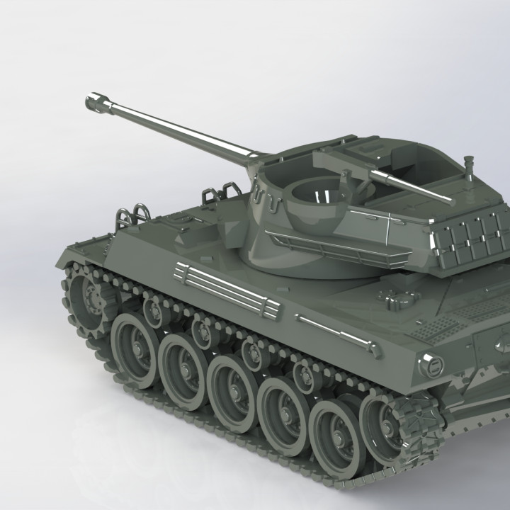 3D Printable M18 76mm GMC - Hellcat (US, WW2+Korean war) by Wargame3d