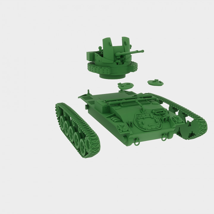 3D Printable M19A1 Twin 40mm GMC (US, WW2+Korean war) by Wargame3d