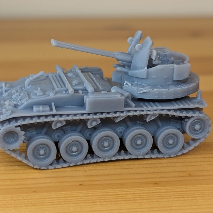 3D Printable M19A1 Twin 40mm GMC (US, WW2+Korean war) by Wargame3d