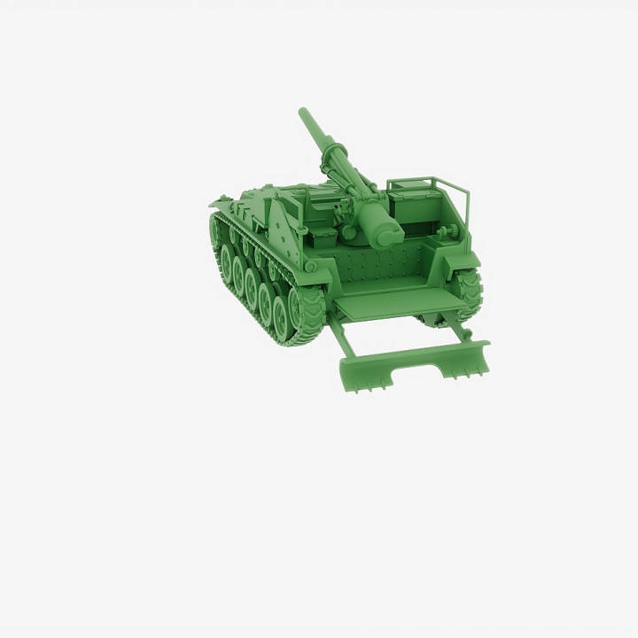 3D Printable M41 155 mm GMC - Gorilla (US, WW2+Korean war) by Wargame3d