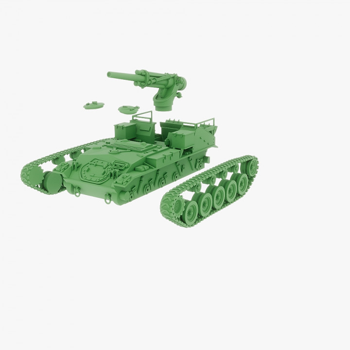 3D Printable M41 155 mm GMC - Gorilla (US, WW2+Korean war) by Wargame3d