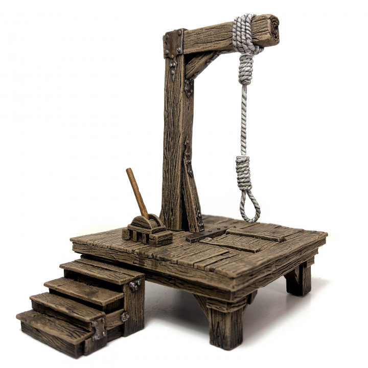 3D Printable Gallows and Scaffold by Tiny Furniture
