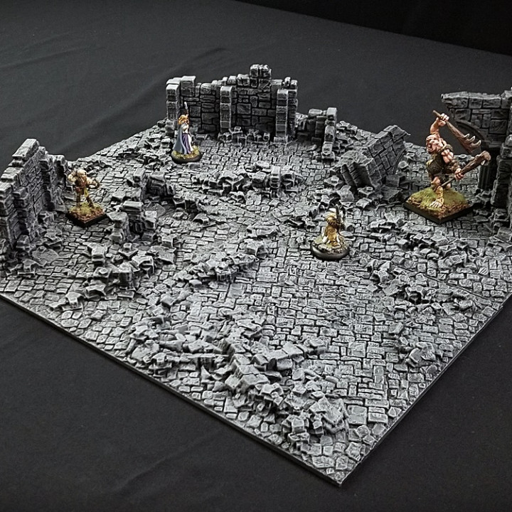 3D Printable Ancient Ruined City Modular Tiles - Encounter Set by ...