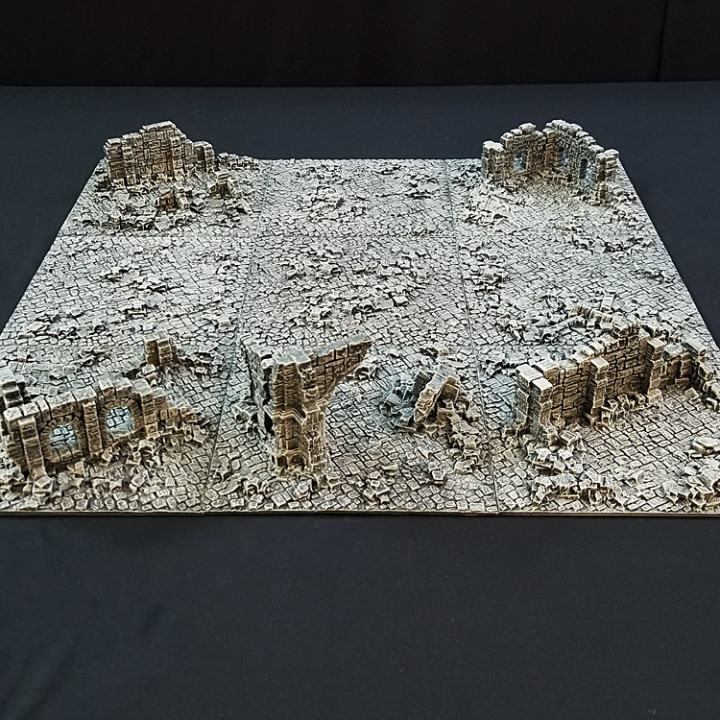 3D Printable Ancient Ruined City Modular Tiles - Core Set by Terrainify