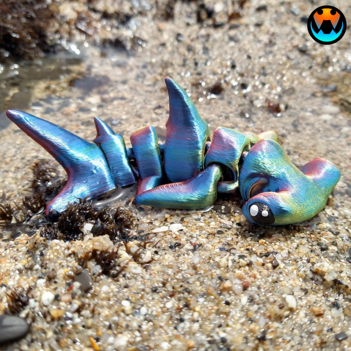 3D Printable Tiny Hammerhead by Cinderwing3D