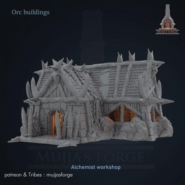3D Printable Orcs-Alchemist workshop by MUJJA'S FORGE