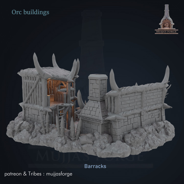 3D Printable Orcs-Barracks by MUJJA'S FORGE