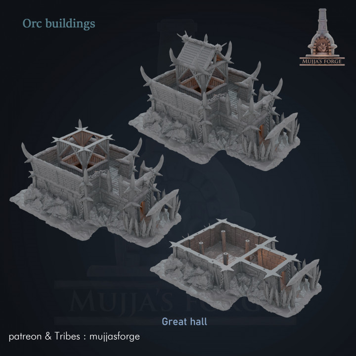 3D Printable Orcs-Great hall by MUJJA'S FORGE