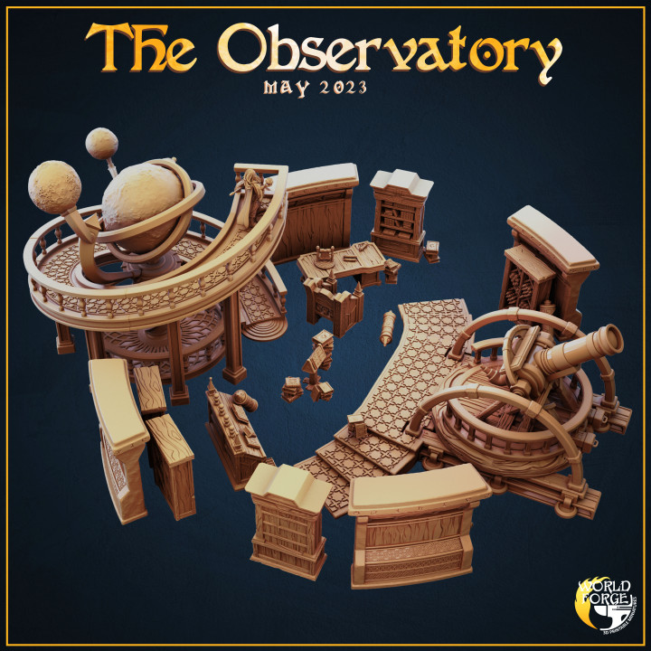 3D Printable The Observatory - May 2023 by World Forge Miniatures