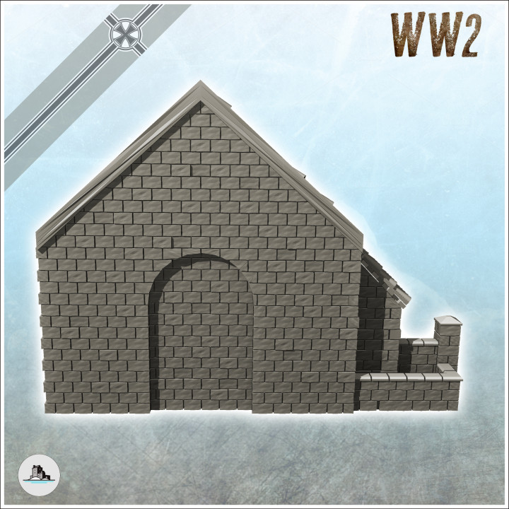 3D Printable Ruined building with Panzer III Ausf. J (20) - World War ...