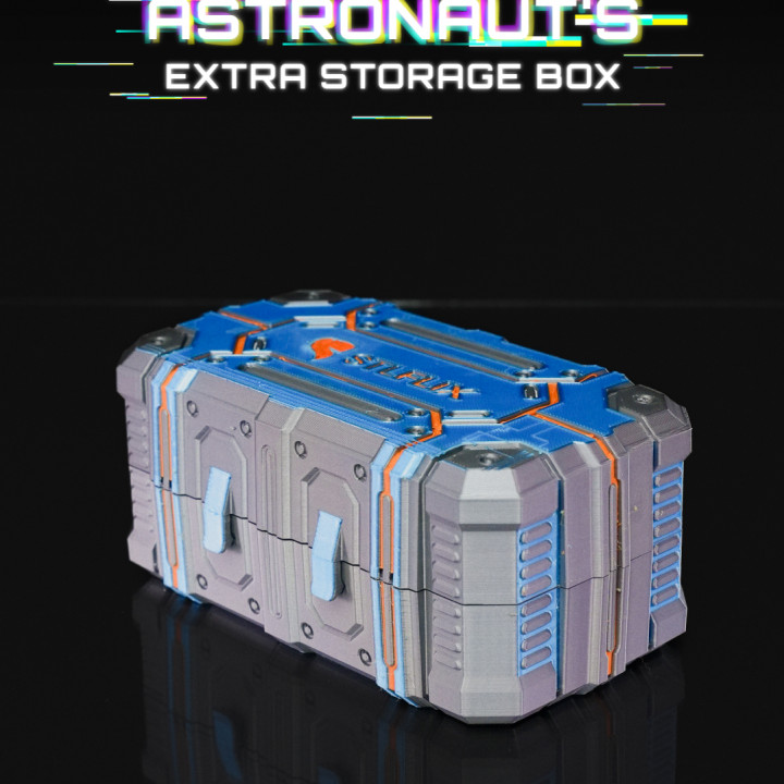 3D Printable Astronaut's Extra Storage Box by Stlflix