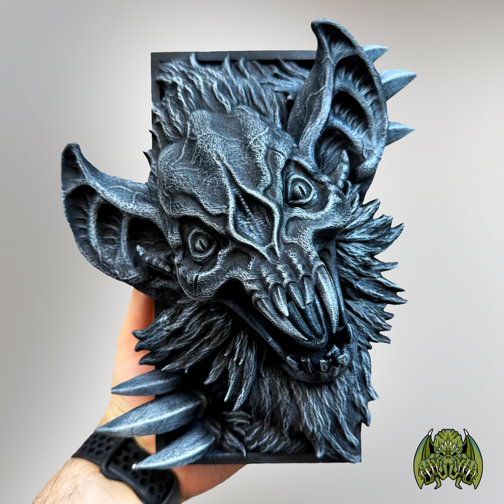3D Printable Bat Book Nook [FDM/ Resin BOOK NOOK] by Miniatures of Madness