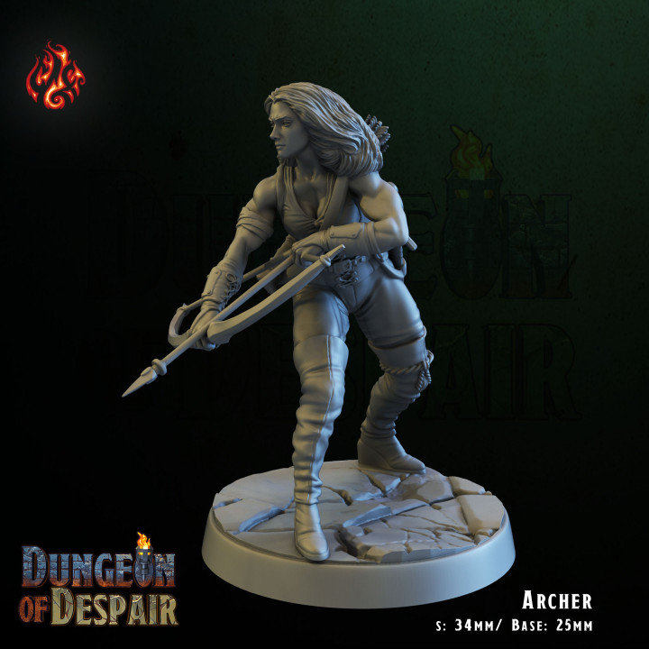 3D Printable Rara, the Archer by Crippled God Foundry
